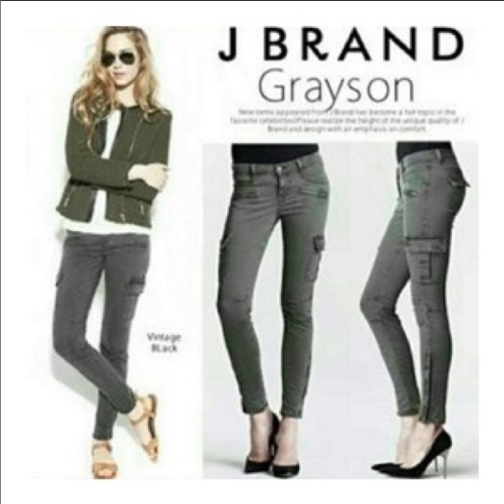J Brand Grayson Cargo Jean Pants - Gem